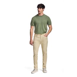 Hose Voss im Slim Fit beige mit f&uuml;nf Taschen