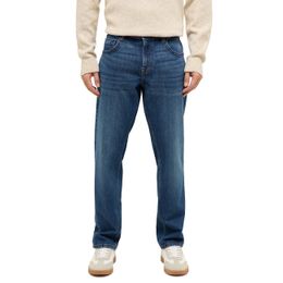 Mustang Herren Straight-Jeans "Herren Style Denver Straight", blau, Gr. 33, unifarben, Denim/Jeans, 99% Baumwolle, 1% Elasthan, Jeans