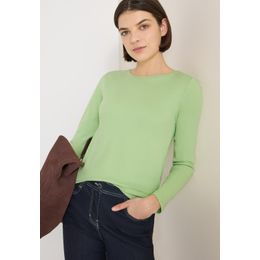 Cecil Damen Langarmshirtbamboo gr&uuml;n, Gr. XXL, unifarben, Web, 100% Baumwolle, Shirts, aus reiner Baumwolle