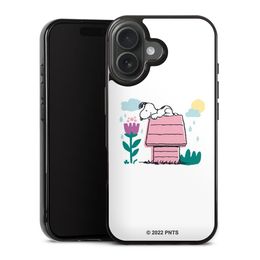 DeinDesign iPhone 17 Handy Silikon H&uuml;lle Case schwarz Handyh&uuml;lle Snoopy Dog Official Licensed Product