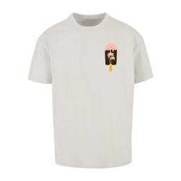 Merchcode Herren T-Shirt "Merchcode Herren Summer - Icecream Heavy Oversize Tee", wei&szlig;, Gr. XS, bedruckt, 100% Baumwolle, Shirts