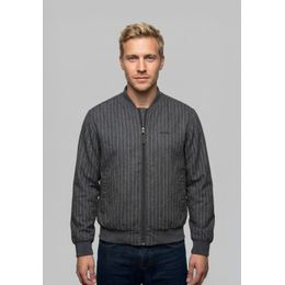 Derbe Herren Anorak "Blousby pinstripe"asphalt melange, Gr. M, Obermaterial: 100% Baumwolle. Futter: 100% Polyester, Jacken, Nadelstreifen Blouson im