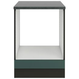 Optifit Herdumbauschrank, Akazie, Dunkelgr&uuml;n, Holzwerkstoff, einzeln stellbar, 60x84.8x60 cm, DIN EN ISO 14001, DIN EN ISO 50001, DIN EN ISO 9001, K&uuml;chen, K&uuml;chenm&ouml;bel, K&uuml;chenschr&auml;nke, Ger&auml;teumbauschr&auml;nke