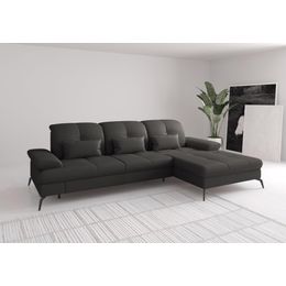 Sit & More Ecksofa SIT & MORE, B:279cm H:90cm T:185cm, grau, Wohnzimmer, Sofas, "Amica, L-Form, inkl. Sitztiefenverstellung & Armteilverstellung", wahlweise mit