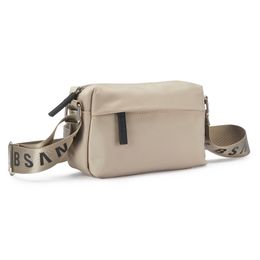 ELBSAND Damen Umh&auml;ngetasche "Crossbody Bag, Minibag, Schultertasche, Damentasche", beige, Stoff, Textil, unifarben, Taschen, NEU Handtasche Damen zum
