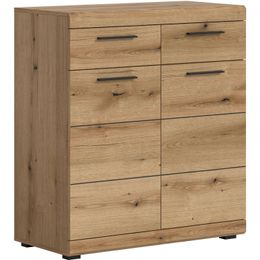 Schuhschrank Home Affaire, B:90cm H:96cm T:37cm, braun, FSC-zertifizierter Holzwerkstoff, Flur, Schr&auml;nke, "SIENA, Breite 90 cm, 2 T&uuml;ren, 2
