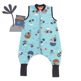 SCHLUMMERSACK Babyschlafsack "Schlafsack mit F&uuml;&szlig;en 1.0 Tog", L: 60cm, blau, Schlafs&auml;cke