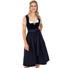 Marjo Damen Dirndl "Dirndl M&Ouml;NCHSROTH", blau, Gr. 44, Obermaterial: 100% Baumwolle CO., Kleider
