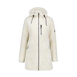 Icepeak Damen Fleecejacke "Icepeak CHELLES", wei&szlig;, Gr. XXXL, Obermaterial: 100% Polyester, Jacken, mit verstellbarer Kapuze, schnell trocknend, aus