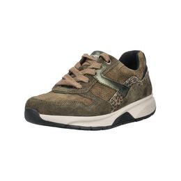Gabor Damen Sneaker "Gabor Sneaker Veloursleder", Gr. 42,5olive, schwarz, Veloursleder, Schuhe