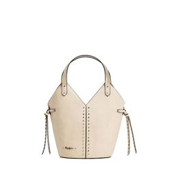 Pepe Jeans Damen Umh&auml;ngetasche "crossbody bag CANDICE JAM", beige, 100% Polyurethan, Taschen