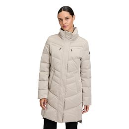 Gil Bret Damen Winterjacke, grau, Gr. 40, unifarben, Steppware, Obermaterial: 100% Polyester, Jacken, mit Kapuze