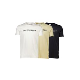 LINDBERGH Herren Kurzarmshirt "T-Shirt (Kurzarm) Relaxed Fit", bunt, Gr. M, unifarben, Obermaterial: 100% Baumwolle, Shirts