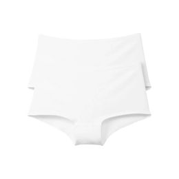 Calida Damen Panty "Benefit Women", Gr. S, wei&szlig;, Single Jersey, Obermaterial: 94% Baumwolle, 6% Elasthan, unifarben, Unterhosen, elastisch,