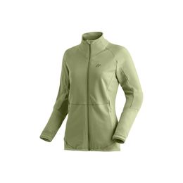 Maier Sports Damen Fleecejacke "Sinaia W", gr&uuml;n, Gr. 48, 100% Polyester, Jacken, Damen Midlayer, atmungsaktiv schnelltrocknend, Full-Zip, Regular Fit