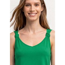 Street One Damen Tr&auml;gertop, gr&uuml;n, Gr. 44, unifarben, Stoff, 95% Viskose, 5% Elasthan, Tops, aus stretchigem Viskosematerial