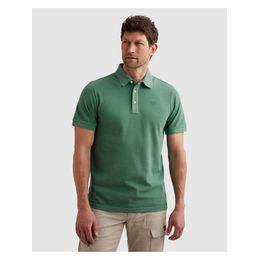 PME-Legend PME LEGEND Herren Poloshirt "Short sleeve polo pique garment dyed", gr&uuml;n, Gr. XXL, bestickt, Jersey, Obermaterial: 100% Baumwolle, Shirts, mit Logo