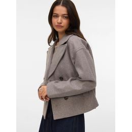 V&eacute;ro Moda VERO MODA Damen Cabanjacke "VMVINCELINE SHORT JACKET NOOS"driftwood detail:melange, Gr. XS, meliert, Web, Obermaterial: 100% Polyester, Jacken,