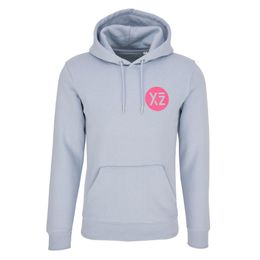 YEAZ Damen Kapuzenpullover "Hoodie Cloudy Blue (unisex) CUSHY", blau, Gr. XS, Obermaterial: 85% Baumwolle CO. 15% Polyester PES., Pullover