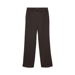 V&eacute;ro Moda VERO MODA Damen Anzughose "VMMAYA MR STRAIGHT SOLID PANT", braun, Gr. M, unifarben, Web, Obermaterial: 62% Polyester, 33% Viskose, 5% Elasthan,