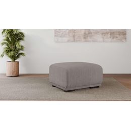 Polsterhocker OTTO HOME, B:61cm H:46cm T:72cm, grau, 100% Polyester, Hocker, "BORNHOLM, kleiner Hocker passend zur Serie, Ma&szlig;e B/T/H: 61/72/46 cm",