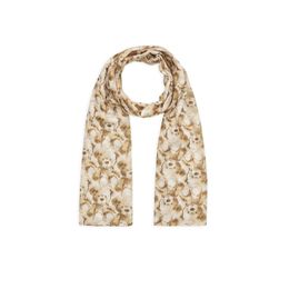 Codello Damen Modetuch "Codello Schal", beige, Obermaterial: 100% Polyester PES., Modet&uuml;cher, mit Teddy-Motiv