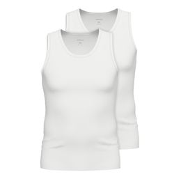 Ammann Herren Unterziehshirt "2er Pack Athletic Shirt Day Modern", Gr. L, wei&szlig;, Obermaterial: 93% Modal CMD. 7% Elasthan EL., Unterhemden