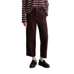 Marc O'Polo Damen Chinohose "aus Organic Cotton", braun, Gr. XXS, MARC O'POLO DENIM, unifarben, Cord, Obermaterial: 100% Baumwolle, Hosen