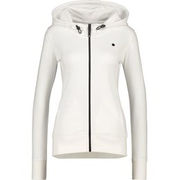 alife and kickin ALIFE & KICKIN Damen Kapuzensweatjacke "Damen LissandraAK A Kapuzensweatjacke, Jacke", wei&szlig;, Gr. L, 50% Baumwolle, 50% Polyester, Sweatjacken