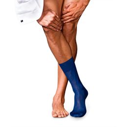 Falke Damen Socken "No. 10 Pure Fil d'&Eacute;cosse", Gr. 41, blau, Obermaterial: 93% Baumwolle CO. 7% Polyamid PA., Socken