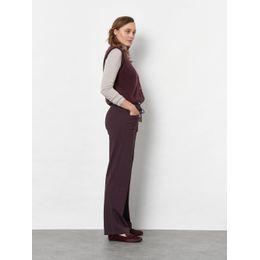 Toni Damen Stoffhose "Sue Wide", braun, Gr. 23, unifarben, Web, Obermaterial: 48% Polyamid, 42% Viskose, 10% Elasthan, Hosen, mit Gummizug und Stretch