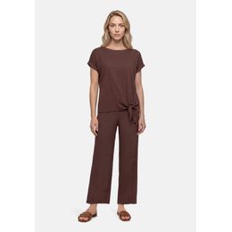 Betty Barclay Damen Culotte "Damen mit Gummizug"light maroon, Gr. 40, Stoff, Obermaterial: 99% Polyester, 1% Elasthan, Hosen