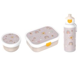 Mepal Lunchbox "Lunchset Campus 3er Set", B/H/L: 6,8cm x 24,4cm x 24cm, beige, Lebensmittelaufbewahrungsbeh&auml;lter, Sp&uuml;lmaschinengeeignet
