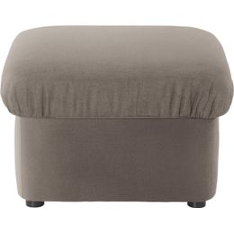 Hocker DOMO collection, B:60cm H:40cm T:60cm, grau, 100% Polyester, Wohnzimmer, Hocker, "Pegnitz B/T 60/60cm"