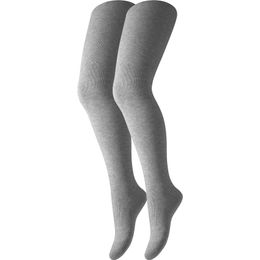 s.Oliver M&auml;dchen Strumpfhose "essentials", Gr. 86, grau, Obermaterial: 75% Baumwolle, 22% Polyamid, 3% Elasthan, unifarben, Strumpfhosen, mit