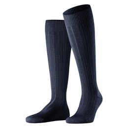 Falke Kinder Kniestr&uuml;mpfe "Teppich im Schuh", Gr. 41, blau, Obermaterial: 70% Schurwolle WV. 30% Polyamid PA., Socken