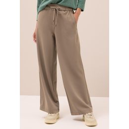Cecil Damen Jerseyhose, beige, Gr. XXXL, unifarben, Stoff, 61% Viskose, 32% Polyamid, 7% Elasthan, Hosen, High Waist