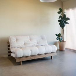 Daybett Karup Design, B:160cm H:85cm, beige, Bezug: 75% Baumwolle, 25% Leinen, , Daybetten, "Roots Sofa Bed, Schlafsofa,, Bettfunktion,