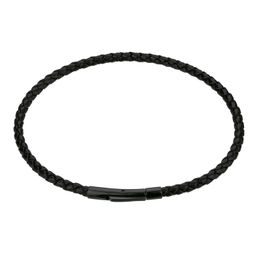 MARC LAUDER Herren Armband "MBA01BB", 21,5cm, Leder, schwarz, Leder, Armb&auml;nder