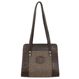 SIMA G&Uuml;RTEL Damen Handtasche "Trachtentasche 196-4400", Gr. S, braun, Obermaterial: 100% Rindsleder Leather cow., Taschen