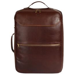 Pike PIK&Eacute; Reisetasche, braun, Leder, Taschen, echt Leder, Made in Italy
