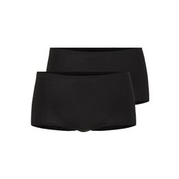 Calida Damen Slip "Slip Panty-Slip Natural Comfort 2P 2er Pack", Gr. 36, schwarz, Obermaterial: 92% Baumwolle CO. 8% Elasthan EL., Unterhosen