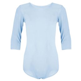 AQUARTI M&auml;dchen Turnanzug "Body M&auml;dchen Body 3/4 Arm", blau, Gr. 152, Obermaterial: 96% Baumwolle CO. 4% Elasthan EL., Sportanz&uuml;ge