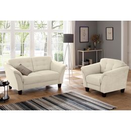 Sessel OTTO HOME, B:104cm H:89cm T:90cm, beige, Flachgewebe (100% Polyester);Luxus-Microfaser (90% Polyester, 10% Polyamid);Struktur fein (100%