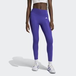 Damen Trainingstights "OPT POW ESS 7/8", lila, Gr. XXL, adidas Performance, Obermaterial: 85% Polyester, 15% Elasthan, Hosen, f&uuml;r Fitness, mit