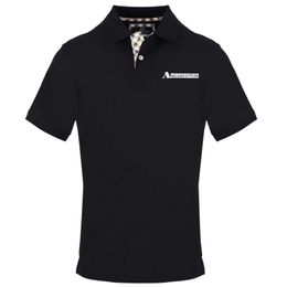 Aquascutum - Poloshirt f&uuml;r Herren, kurz&auml;rmlig (Schwarz)