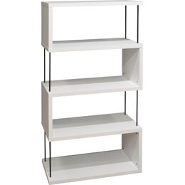 M&auml;usbacher Standregal M&Auml;USBACHER, B:66cm H:126cm T:33cm, wei&szlig;, Holzwerkstoff, Wohnzimmer, Regale, "Sticks Regale", Breite 66 cm