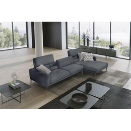 Ecksofa Egoitaliano, B:277cm H:95cm T:157cm, grau, Wohnzimmer, Sofas, "Masu, Design trifft sensationellen Sitzkomfort, Breite 277cm, L-Form", inkl. 2