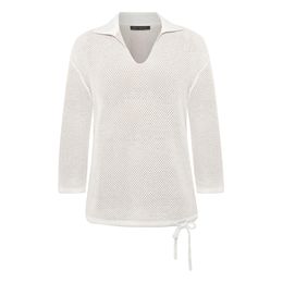Betty Barclay Damen Strickpullover "Strick, Damen mit Kragen"patch cream, beige, Gr. 48, Strick, Obermaterial: 81% Baumwolle, 14% Polyester, 5%