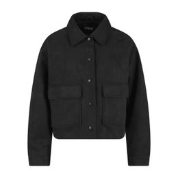 Urban Classics Damen Allwetterjacke "Urban Classics Ladies Soft Touch Jacket", schwarz, Gr. S, unifarben, 94% Polyester, 6% Elasthan, Jacken